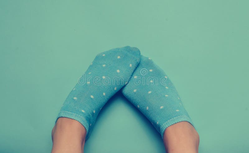 Socks top view stock image. Image of accent, leaves - 130404587