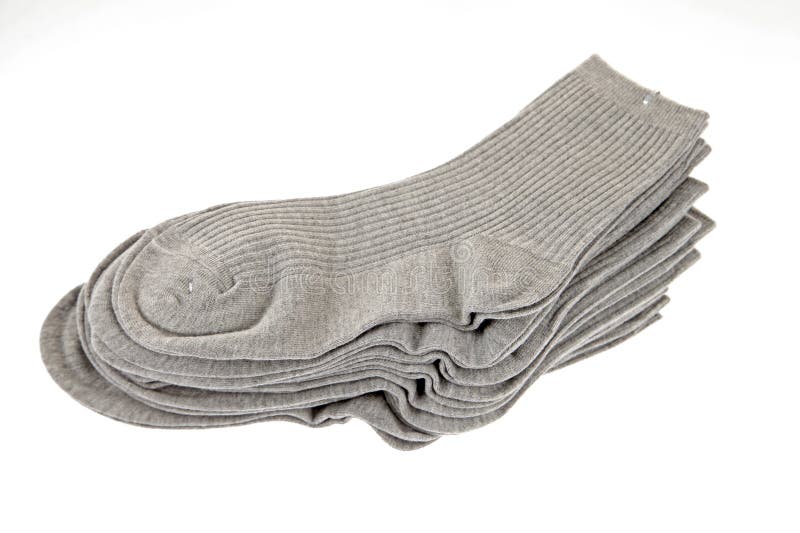 Socks on a White Background Stock Image - Image of clothing, sports ...
