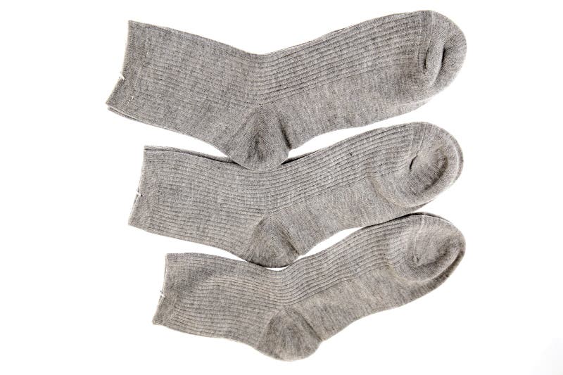 Socks on a White Background Stock Image - Image of color, clothes ...