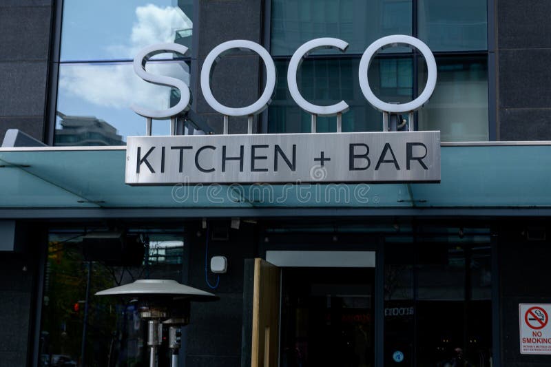 SOCO Kitchen and Bar Restaurant Sign in Toronto Editorial Stock Photo ...