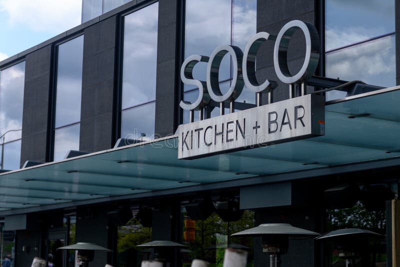SOCO Kitchen and Bar Restaurant Sign in Toronto Editorial Stock Photo ...