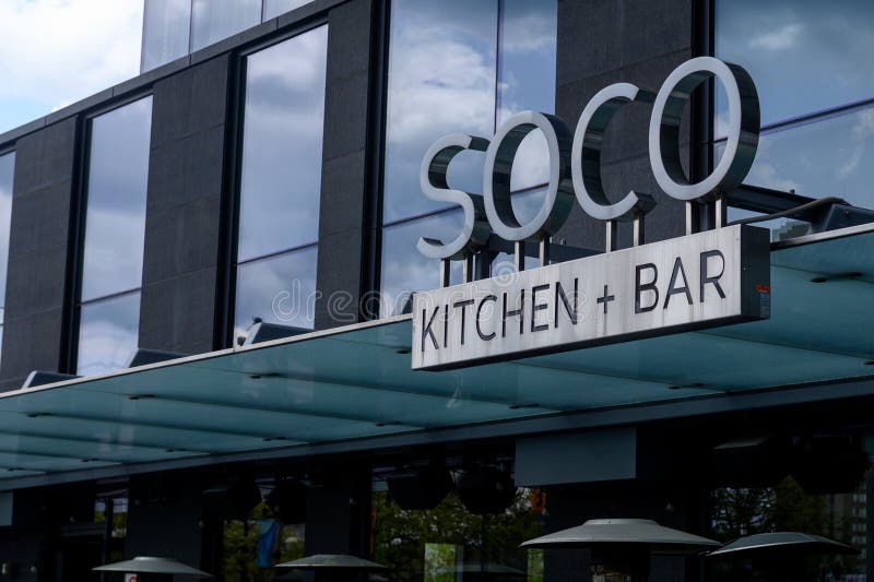 SOCO Kitchen and Bar Restaurant Sign in Toronto Editorial Stock Image ...