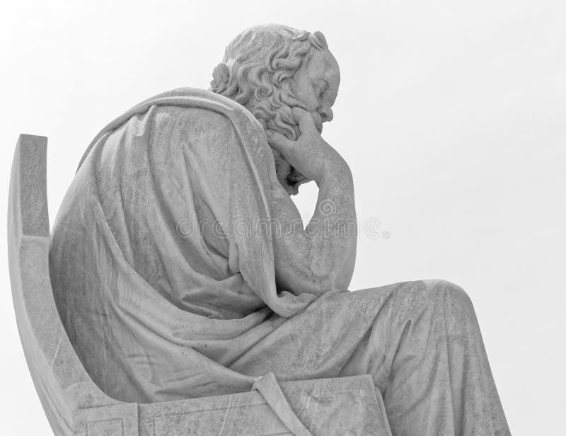 Socrates the Ancient Greek Philosopher in Deep Thoughts Space for Text ...
