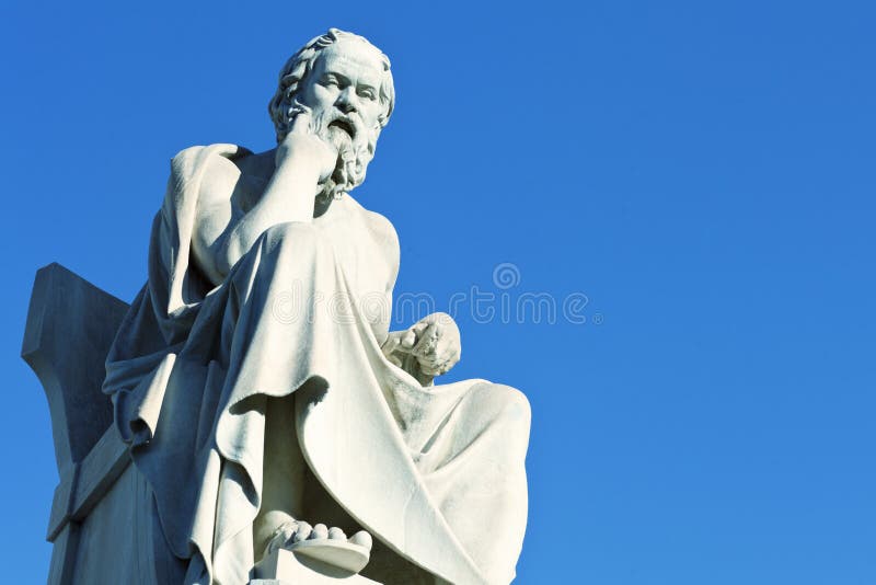 Socrates Statue at the Academy of Athens Stock Image - Image of ...