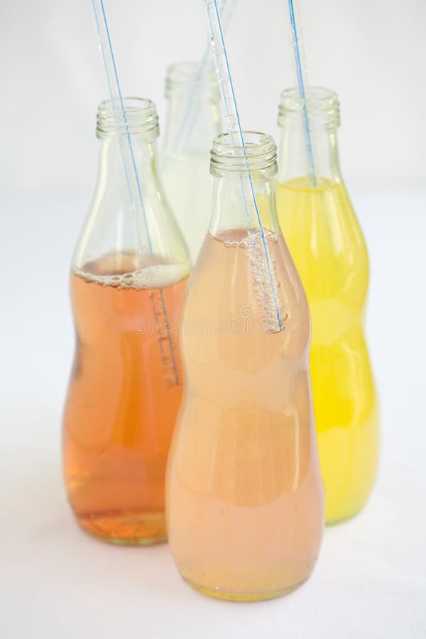Soda Assorted Flavors and Colors Stock Image - Image of bubbles, glass ...