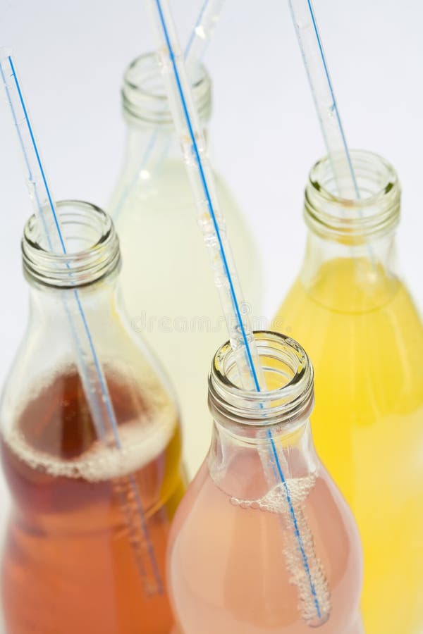 Soda Assorted Flavors and Colors Stock Photo - Image of fizzy, macro ...