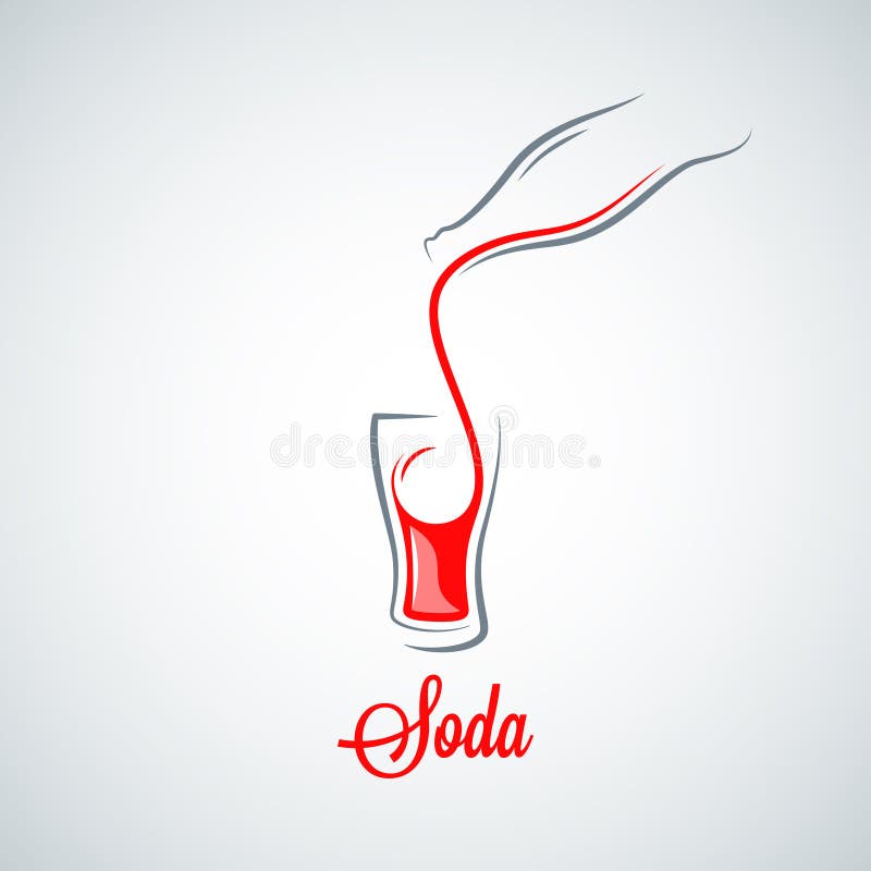 Soda Bottle Splash Design Background Stock Vector - Illustration of ...