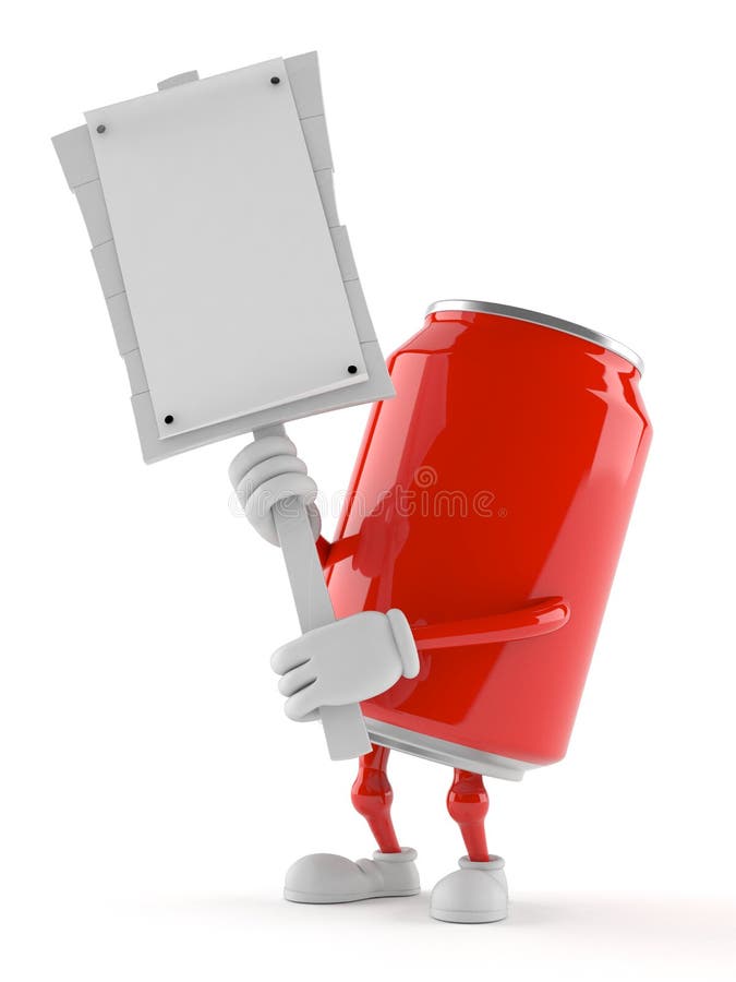 Soda can character running stock illustration. Illustration of space ...