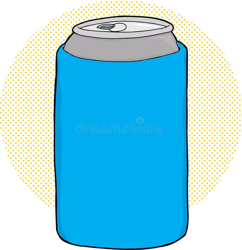 Soda in Can Cooler stock illustration. Illustration of clip - 46259178