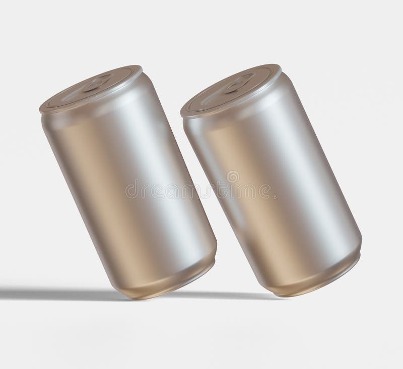 Soda Can White Color and Realistic Texture Stock Image - Image of ...