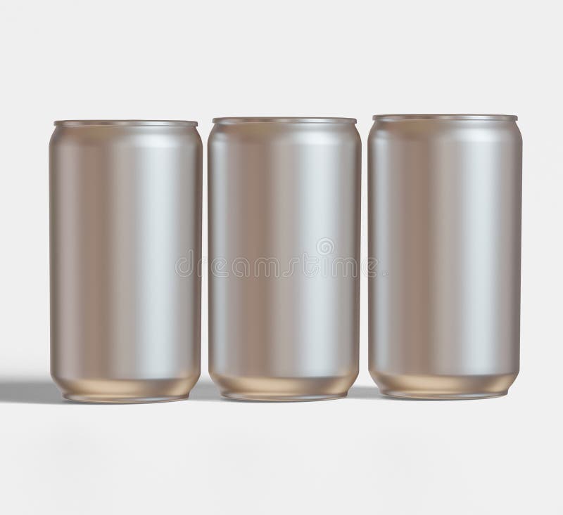 Soda Can White Color and Realistic Texture Stock Image - Image of ...