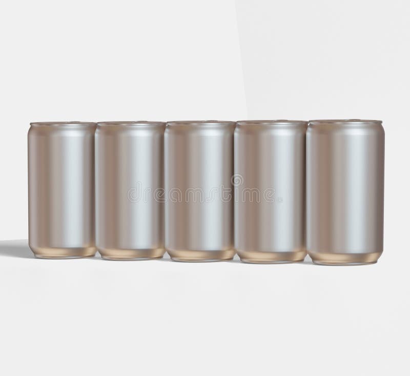 Soda Can White Color and Realistic Texture Stock Image - Image of ...