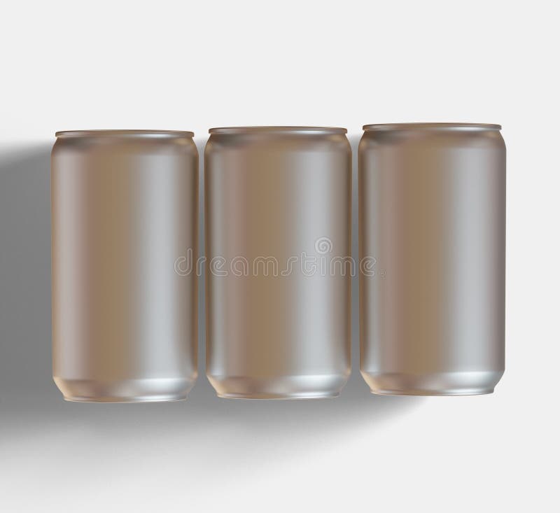 Soda Can White Color and Realistic Texture Stock Image - Image of ...