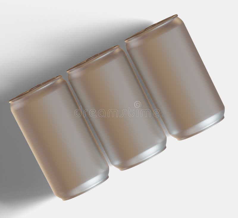 Soda Can White Color and Realistic Texture Stock Image - Image of ...