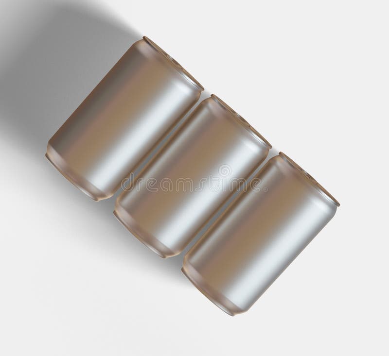 Soda Can White Color and Realistic Texture Stock Image - Image of ...