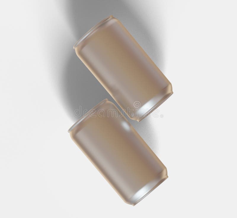 Soda Can White Color and Realistic Texture Stock Image - Image of ...