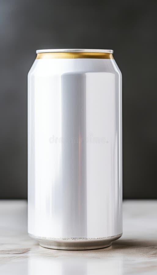 Soda Can Mockup on Abstract Background with Text Space, Beverage ...