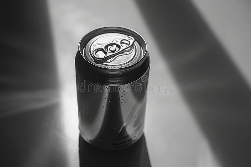 Soda can on table stock photo. Image of consumer, drink - 382463626