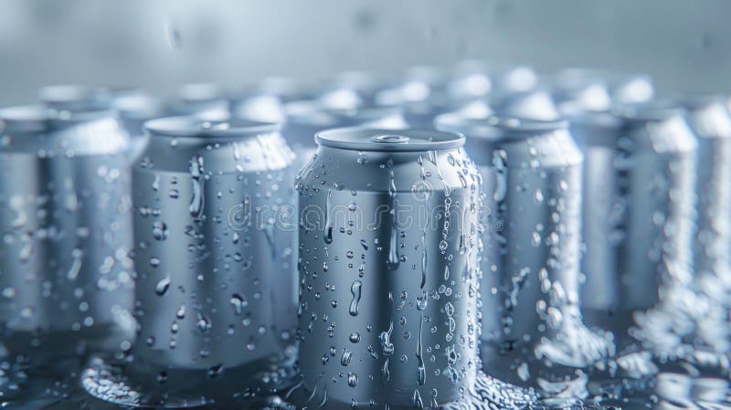 Soda Cans on Table stock photo. Image of recycling, film - 374266240