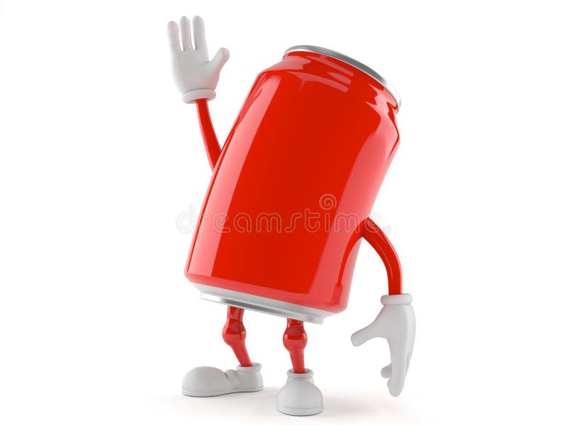 Soda can character running stock illustration. Illustration of space ...