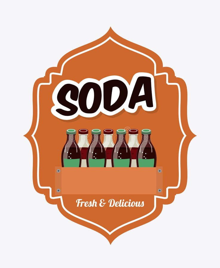 Soda design stock vector. Illustration of drink, cold - 45173830
