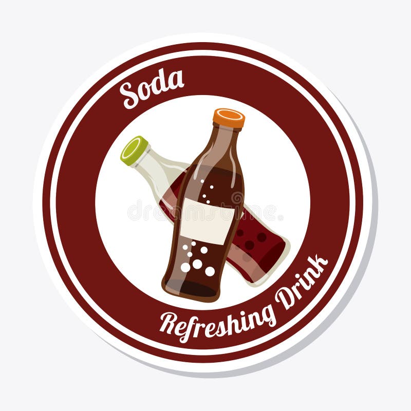 Soda design stock vector. Illustration of liquid, seal - 45174385