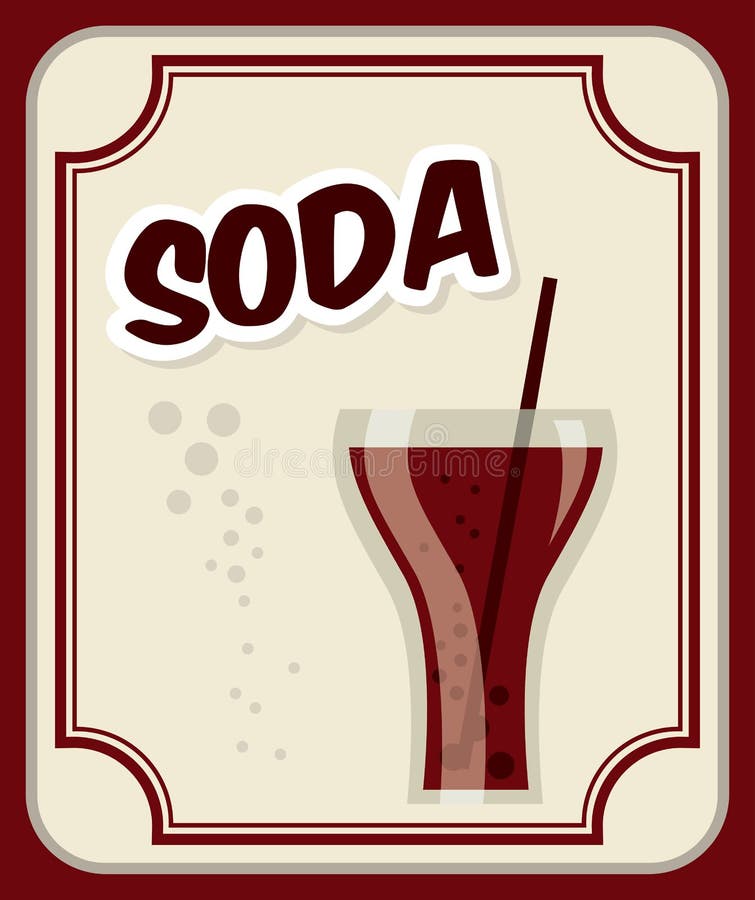 Soda design stock vector. Illustration of soft, label - 45174456
