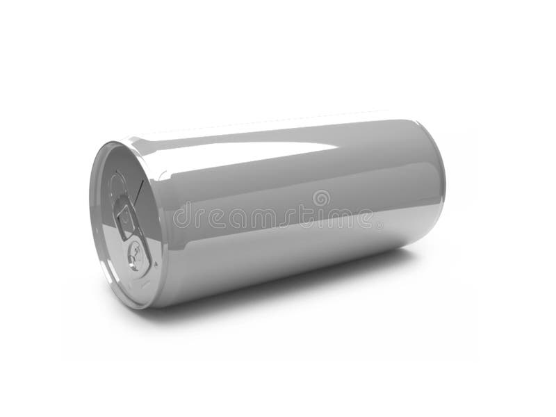 Soda Drink Can 3D Illustration Mockup Scene Stock Illustration ...