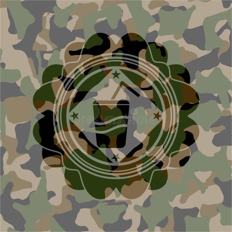 Soda Can Icon Inside Golden Badge. EPS10 Stock Vector - Illustration of ...