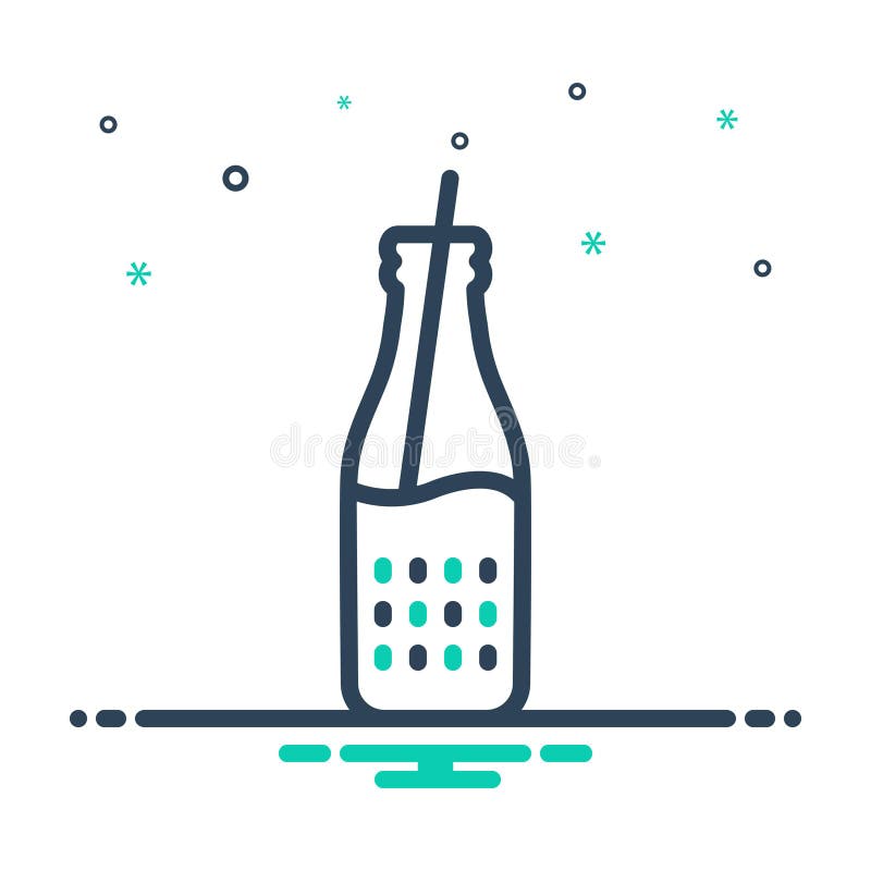Mix Icon for Soda, Lemonade and Beverage Stock Illustration - Illustration of refreshment, icon ...
