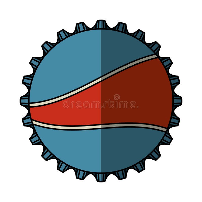 Soda Metal Cap Isolated Icon Stock Vector - Illustration of cola, view ...
