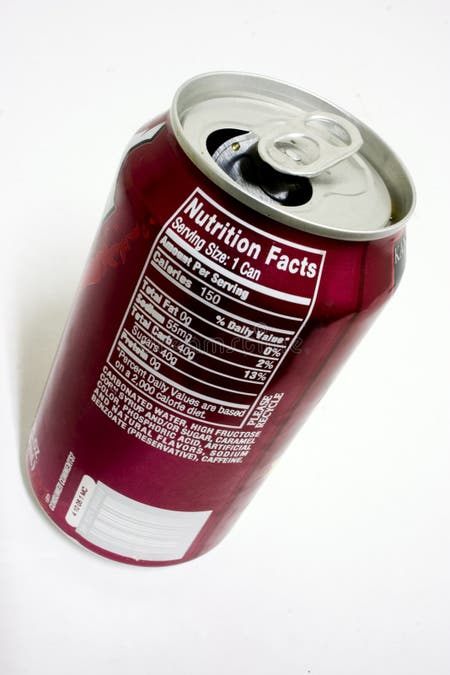 Soda Nutrition facts stock photo. Image of sodium, health - 48234