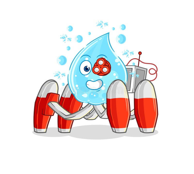 Soda Water Future Robot Vector. Cartoon Character Stock Vector ...