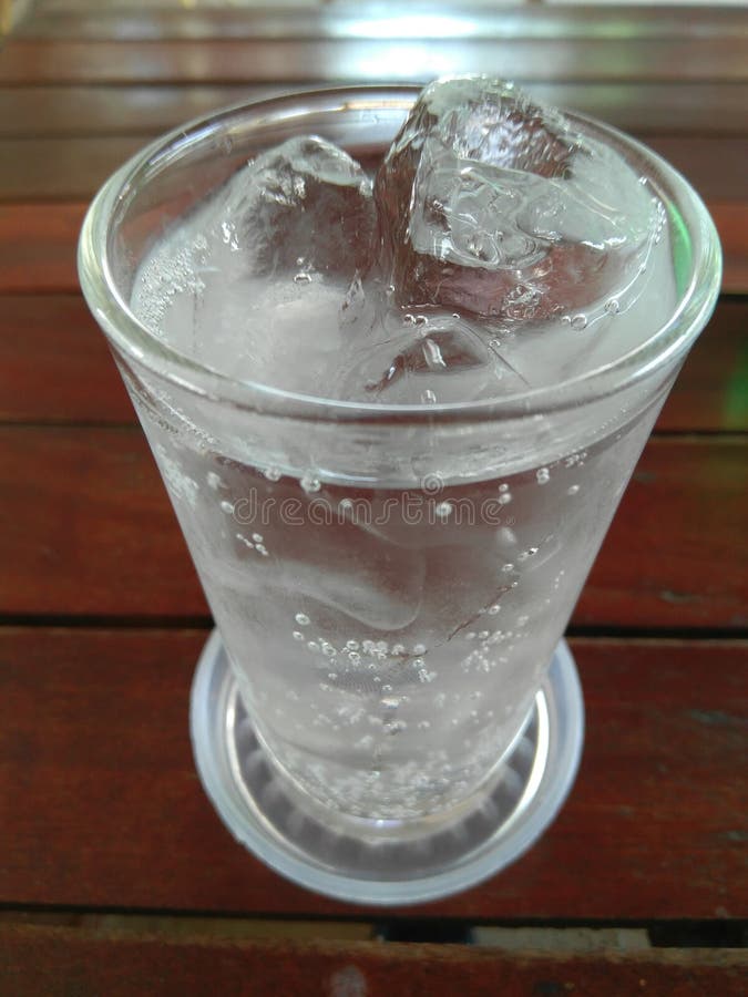 Soda Water and Ice Rock in Glass Stock Photo - Image of soda, beverage ...