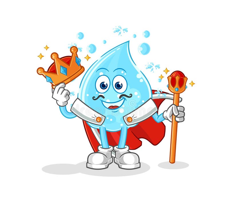 Soda Water King Vector. Cartoon Character Stock Vector - Illustration ...
