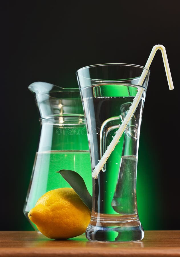Soda water and lemon stock photo. Image of cocktail, freshness - 24014254
