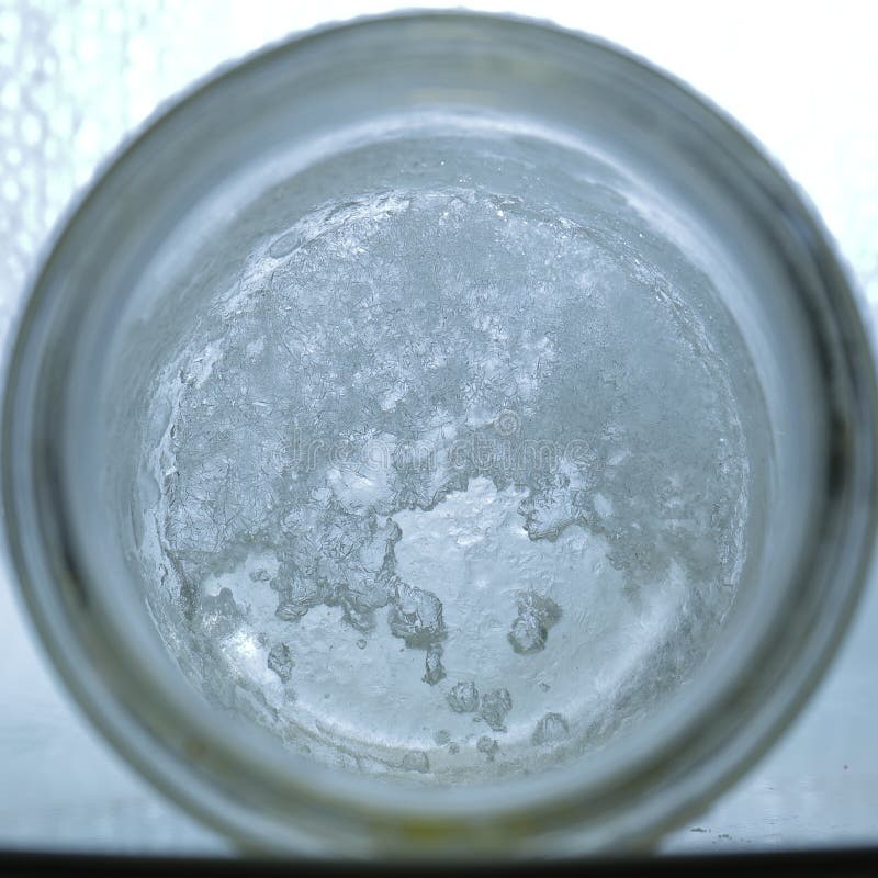 Sodium Acetate Crystals in a Glass Jar Stock Image - Image of conjugate ...