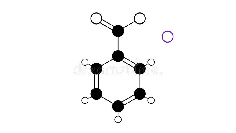 Sodium Benzoate Molecule, Structural Chemical Formula, Ball-and-stick ...
