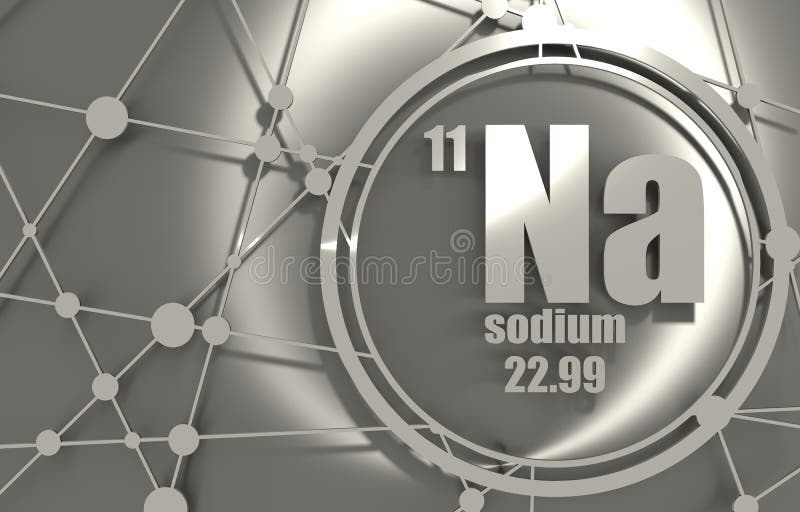 Sodium Na Chemical Element. Sodium Sign with Atomic Number. Chemical 11 ...