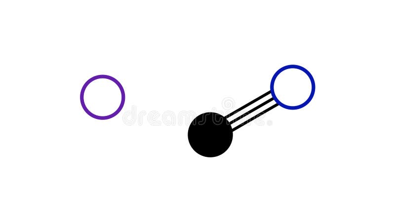 Sodium Cyanide Molecule, Structural Chemical Formula, Ball-and-stick ...