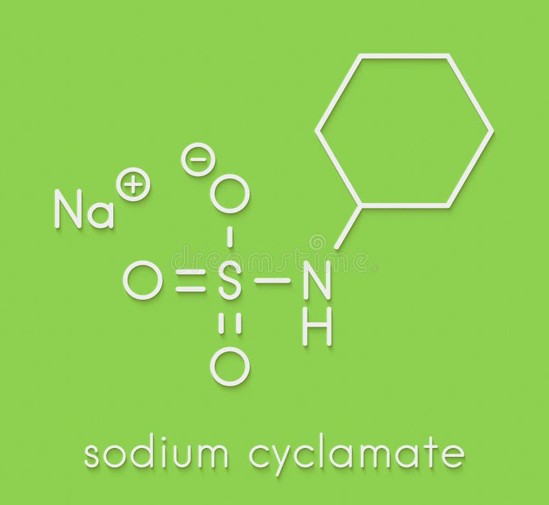 Sodium Cyclamate Molecule. Cyclamate is an Artificial Sweetener, Food ...