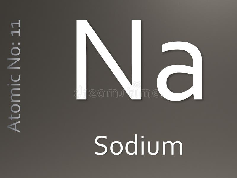 Sodium Chemical Element Symbol on Grey Background Stock Illustration ... Sodium Chemical Element Symbol on Grey Background Stock Illustration ...