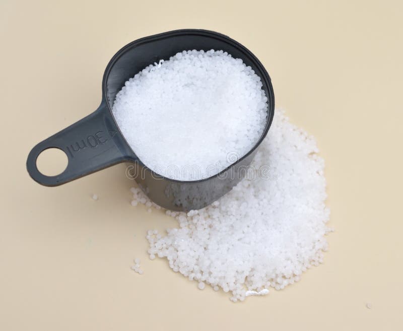 Sodium Hydroxide, Also Known As Lye and Caustic Soda. Stock Photo ...