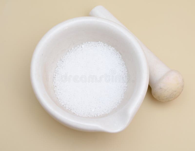 Sodium Hydroxide, Also Known As Lye and Caustic Soda. Stock Photo ...