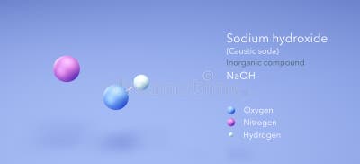 Sodium Hydroxide, Inorganic Compound, Molecular Structures, 3d Model ...