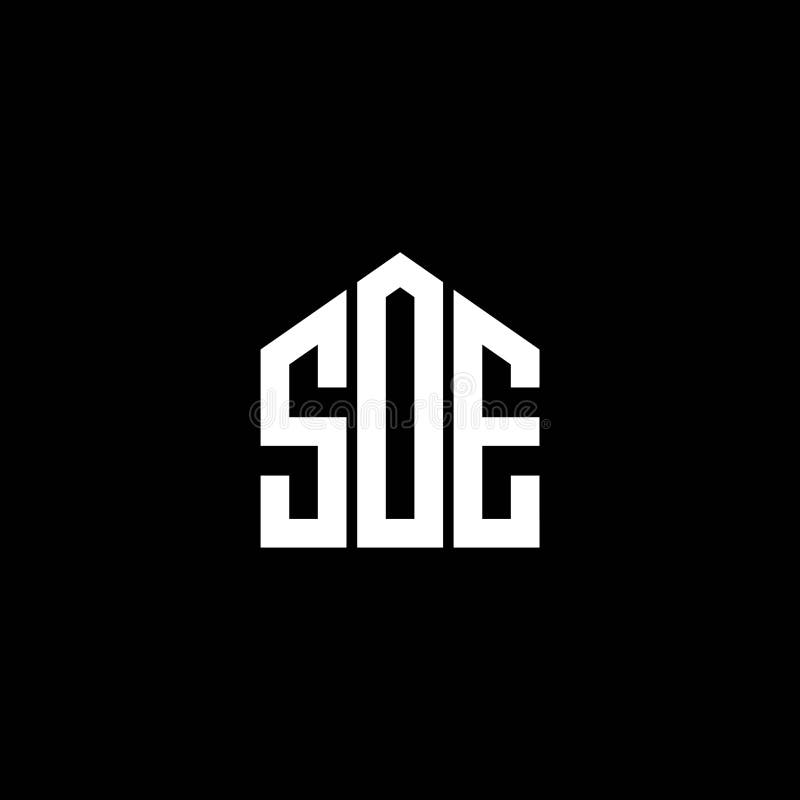 SOE Letter Logo Design on BLACK Background. SOE Creative Initials ...