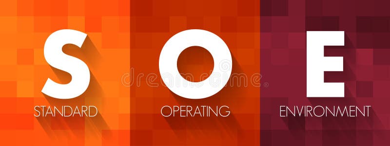 SOP - Standard Operating Procedure Acronym Stock Illustration ...