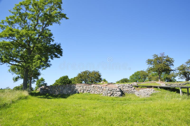 The Soeborg Castle Ruin stock image. Image of denmark - 15031237