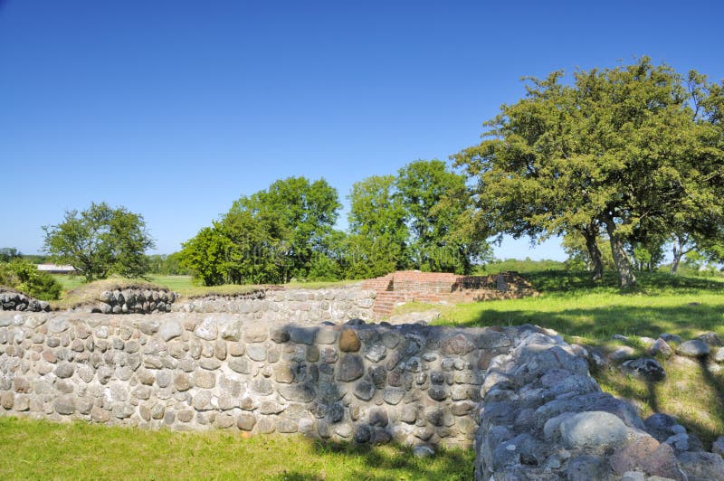 The Soeborg Castle Ruin stock photo. Image of rock, wall - 15031238