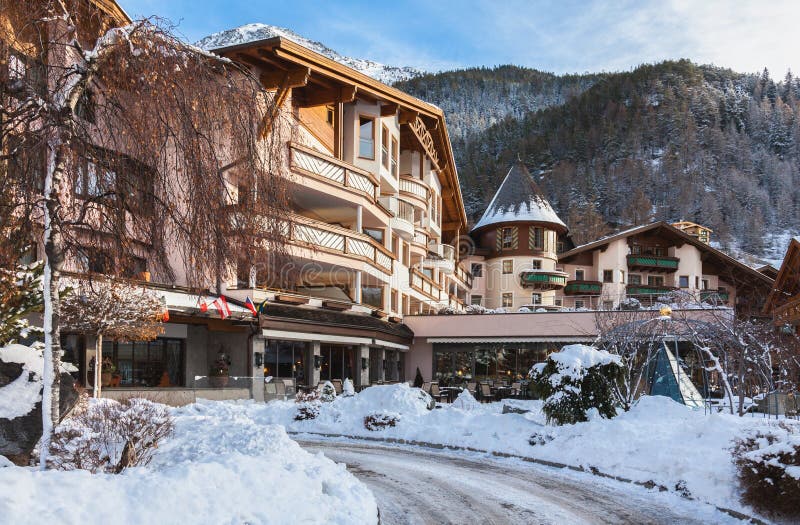Soelden - Ski Resort in Austria Stock Photo - Image of landscape ...